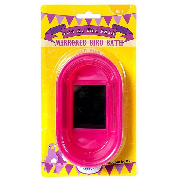 Happy Pet Fun at the Fair Round Bird Mirror - Bird Toys - HugglePets