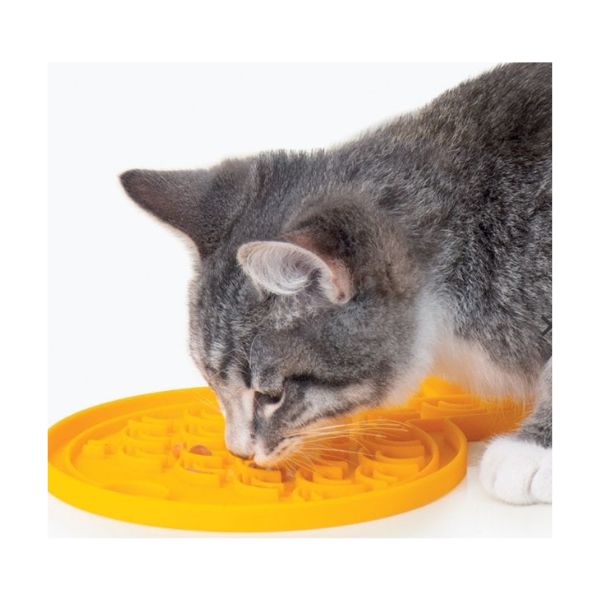 Catit Creamy Mat Fish Shape - Cat Mat Feeder - HugglePets