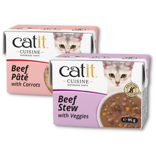 Catit Cuisine Beef Mix Bundle - Cat Food - HugglePets