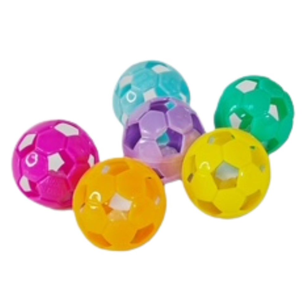 Cat Circus Plastic Football with Bell - Cat Toy - HugglePets